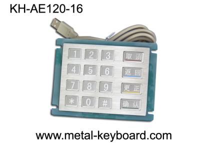 China Customizable weatherproof Metal Keypad 16 button Stainless steel material for sale