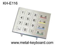China IP65 Rated Rugged Metal Numeric Keypad , 16 Keys Digital keypad for sale