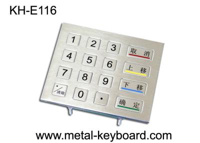 China IP65 Rated Rugged Metal Numeric Keypad , 16 Keys Digital keypad for sale