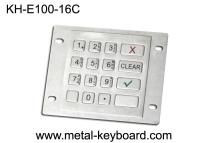 China Industrial Explosion Proof 16 Keys Weatherproof Keypad USB Or PS2 Interface for sale