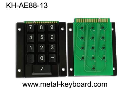 China Industrial Metal Kiosk Keyboard with 15 Keys and Metal Rear Panel Mounting for sale