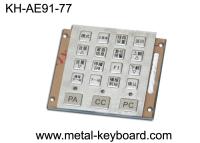 China IP65 19 Keys Mini Vandal Resistant waterproof keypad Stainless steel for sale