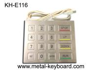 China Stainless Steel Panel Mount Kiosk Metal Keypad with USB Interface Vandal Proof for sale