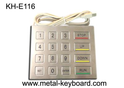 China Stainless Steel Panel Mount Kiosk Metal Keypad with USB Interface Vandal Proof for sale