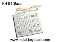 China Rugged USB Metal Access Kiosk Keypad with 16 Keys In 4x4 Matrix for sale