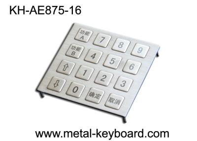 China Dot matrix Dynamic vandal proof keypad Metal , Outdoor Kiosk stainless steel keypad for sale
