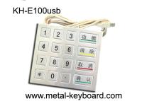 China 4 4 Design 16 Keys Payment Metal Kiosk keypad with PS2 / USB Interface for sale