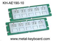 China 10 Keys dust proof Panel mount Keypad with LED Light , Customized size for sale