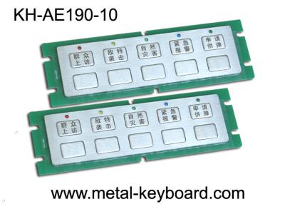 China 10 Keys dust proof Panel mount Keypad with LED Light , Customized size for sale
