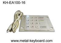 China 16 Keys Industrial Metal Keyboard with Rugged Stainless Steel Material for sale