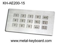 China 15 Keys Stainless steel Metal Kiosk Keyboard Customizable Numeric Keypad  By 3 x 5 Layout for sale