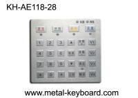 China Dust proof Panel Pounting Metal Access Control Keyboard with 28 Keys for sale