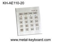 China Vandal Proof Stainless steel Keyboard with 20 Keys , Door Entry Keypad for sale