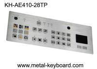China Touchpad 28 Keys Industrial Metal Keyboard Flat Matrix Square Buttons for sale