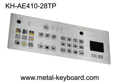 China Touchpad 28 Keys Industrial Metal Keyboard Flat Matrix Square Buttons for sale