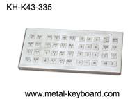 China IP65 Rated Desktop Metallic Ruggedized keyboard metal with 43 Super Size Keys for sale