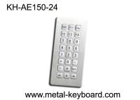 China Vandal Proof Rugged Entry / Kiosk Metal Keypad In 24 Button Keys , High Performance for sale