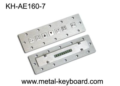 China Custom 7 Keys Outdoor Kiosk Industrial Metal Keyboard Rugged Vandal proof for sale