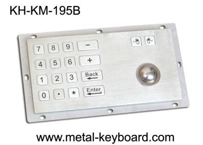 China Panel Mount Industrial Industrial Keyboard with Trackball , 16 Keys Digital Keyboard for sale
