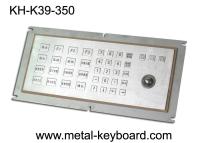 China Anti - vandal Industrial Metal Kiosk Keyboard with Laser Trackball , dustproof keyboard for sale