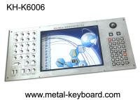 China Customizable Industrial Metal Keyboard Built in 30 buttons and 19mm trackball for sale
