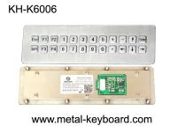 China USB Port Industrial Customized weatherproof keypad , 24 Keys rugged keypad Metal for sale