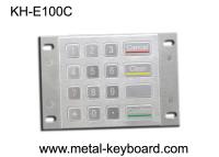 China 16 Keys Vandal Resistant Public Info-Kiosk Keypad , Metal Entry Keypad for sale