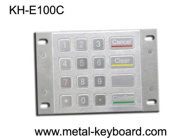 China 16 Keys Vandal Resistant Public Info-Kiosk Keypad , Metal Entry Keypad for sale
