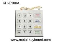 China Vandal resistant Metal Keypad / Metallic Digital Keypad with Multi - Language for sale