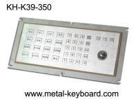 China Long life Industrial Ruggedized Keyboard with Metal Panel Mount and Laser Trackball for sale