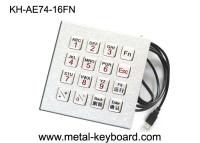 China Full Function Computer Vandal Resistant Industrial Pc Keyboard In 16 Keys , Usb Interface for sale