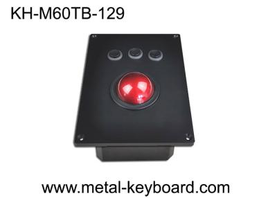 China 60mm Red Resin Industrial Trackball Mouse USB Interface and Long-Lasting Performance for sale