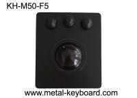 China Stainless Steel Industrial Trackball Mouse Waterproof Front Panel Mounting Solution for sale