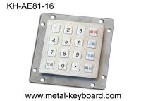 China 16 Keys Vandal Resistant Industrial Metal Keypad Laser Engraved Panel Mount Keypad for sale
