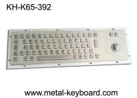 China 65 Keys Industrial Computer Keyboard With Panel Mount Trackball for sale