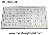China 20mA PS2 Rugged Stainless Steel Keyboard 800dpi Panel Mount 66 Keys for sale