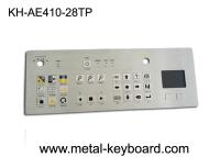 China Rugged Kiosk Metal Symbol Keyboard Stainless Steel 28 Keys With Touchpad for sale