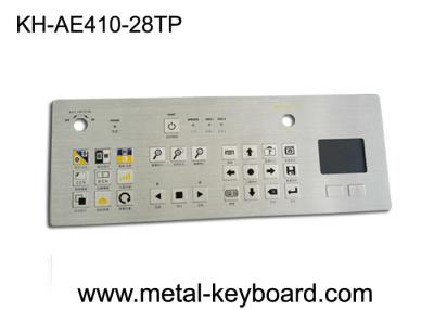 China Rugged Kiosk Metal Symbol Keyboard Stainless Steel 28 Keys With Touchpad for sale