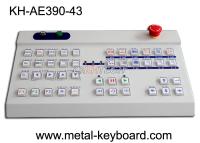 China 1.5mm Travel 43 Plastic Keys Ruggedized Desktop Keyboard for sale