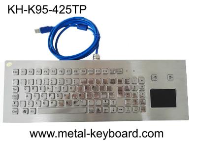 China PS/2 USB Desktop IP65 Stainless Steel Keyboard for sale