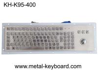 China IP65 Panel Mount SS Metal Keyboard With Trackball for sale