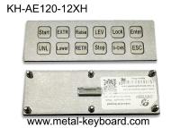 China Matrix Interface 12 Keys 2X6 Stainless Steel Keypad for sale