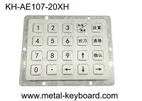 China 20 Keys 4x5 Layout Matrix SS Keypad 107x86mm For Gas Station for sale
