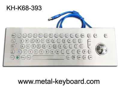 China FCC IP65 Panel Mount Computer Keyboard With 45mm Trackball for sale