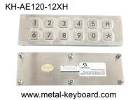 China FCC Stainless Steel 12 Keys Customized Metal Keypad In Matrix Output for sale