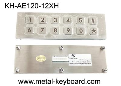 China FCC Stainless Steel 12 Keys Customized Metal Keypad In Matrix Output for sale