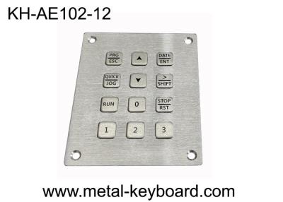 China 12 Keys 3x4 Layout Panel Mounted Keypad 2mm Actuation Stainless Steel for sale