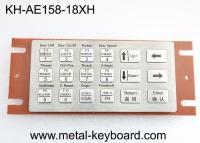 China 18 Keys Panel Mount Solution Metal Keypad 5VDC Stainless Steel Keypad for sale