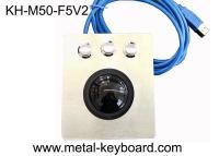 China Resin Industrial Trackball Mouse ROHS With Waterproof Buttons for sale