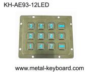 China Water - Proof LED Backlit Metal Keypad 3x4 For Access Control System for sale